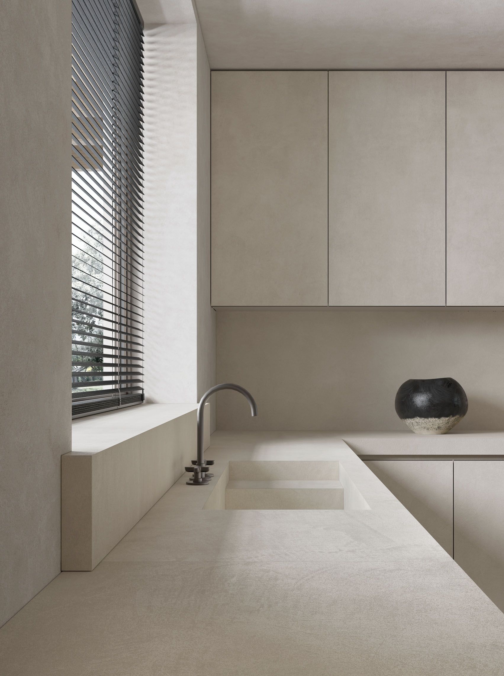 Porticato Bianco 60x120 - 6mm | Plaster Effect Porcelain Tile