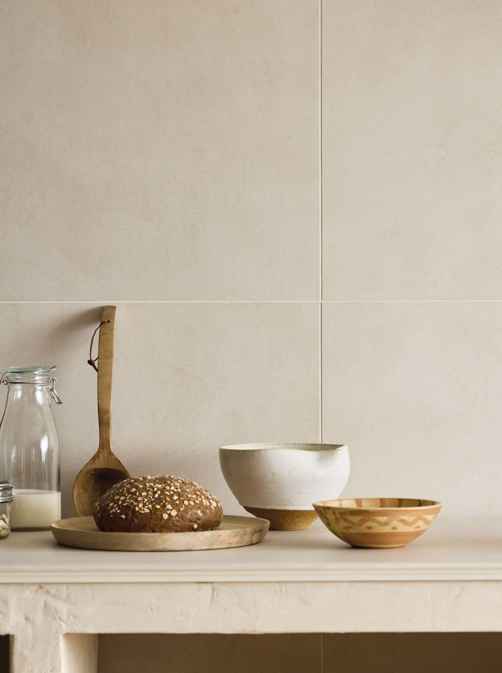 Porticato Crema 60x120 - 6mm | Plaster Effect Porcelain Tile