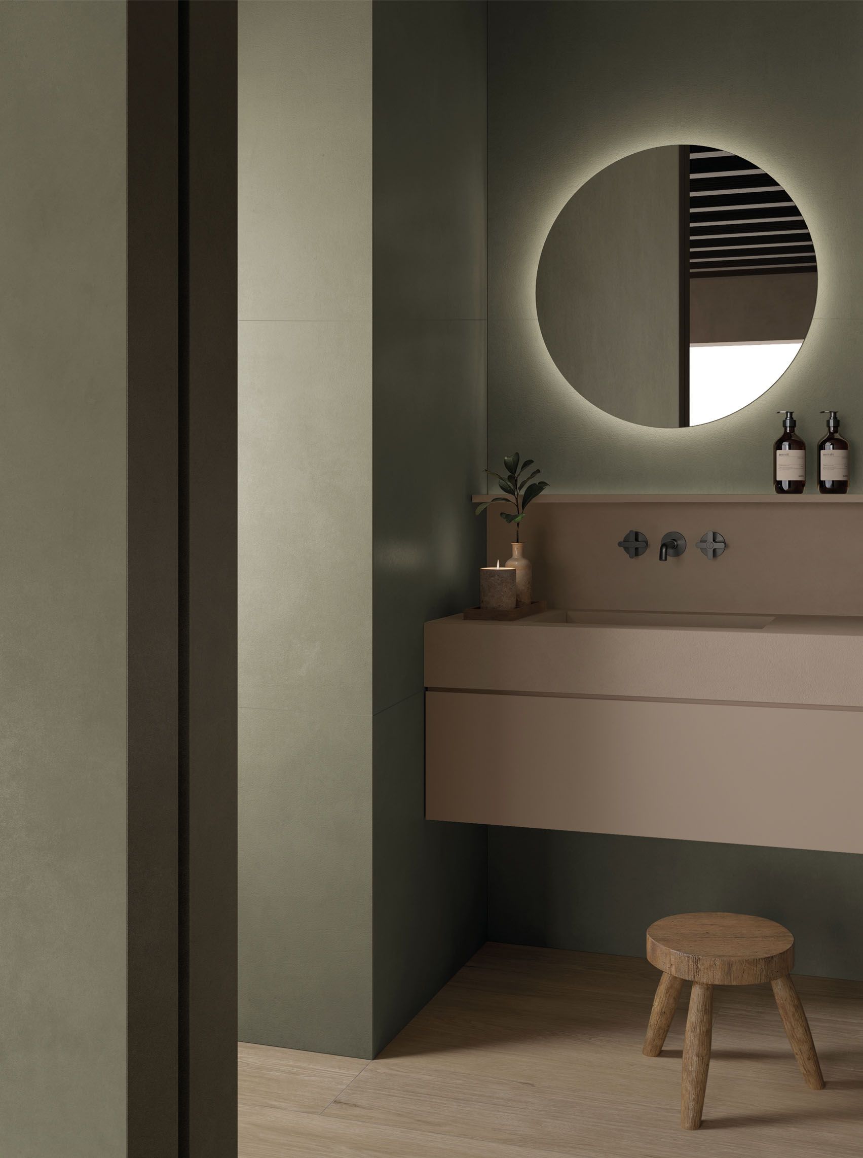 Porticato Cipria 60x120 - 6mm | Plaster Effect Porcelain Tile