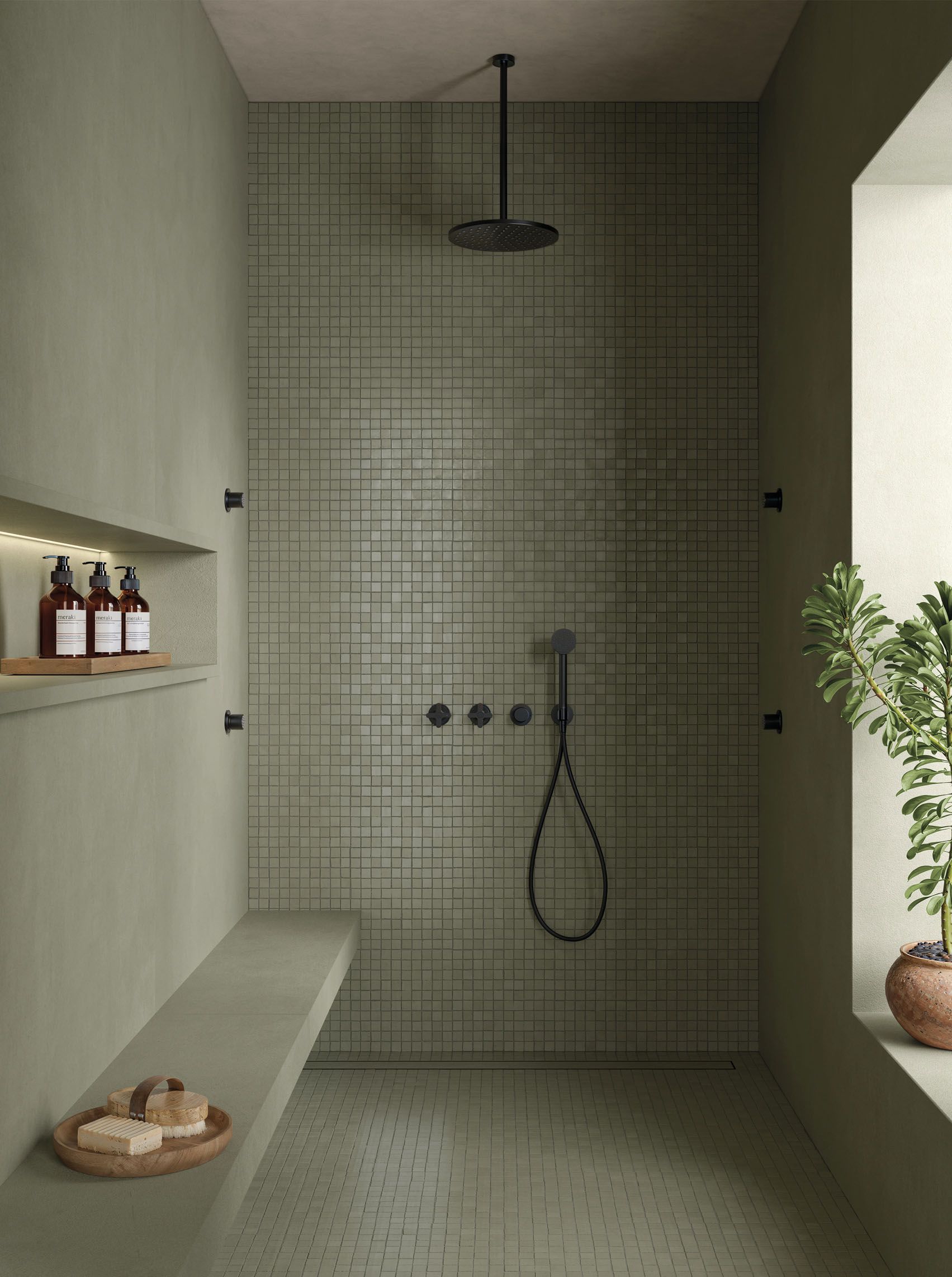 Porticato Verde 60x120 - 6mm | Plaster Effect Porcelain Tile