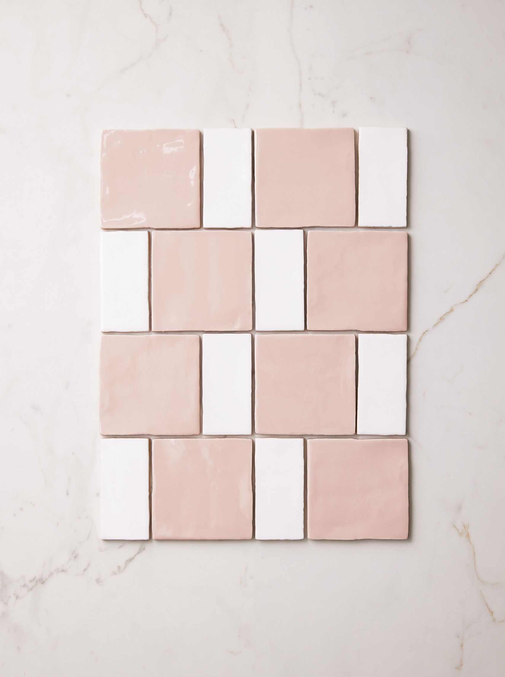 Potters Glaze Perry | Pink Glazed Square Wall Tile