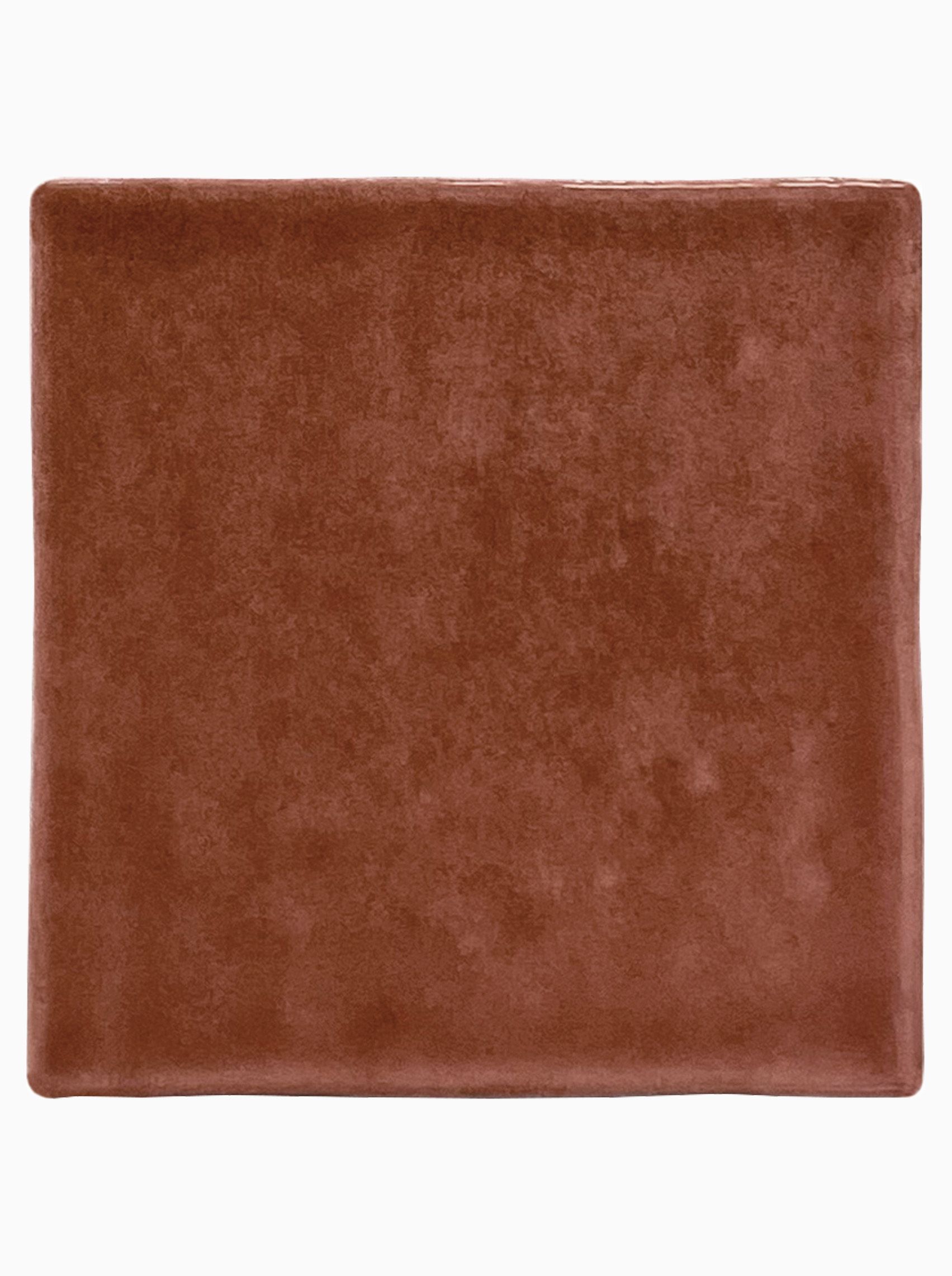 Tan-Tan Adobe 10x10cm | Deep Terracotta Zellige Style Wall Tile