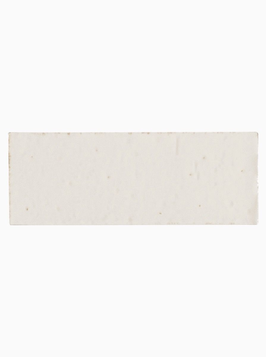 West Ridge Clark 7.5x20cm | White Pitted Brick Wall Tile