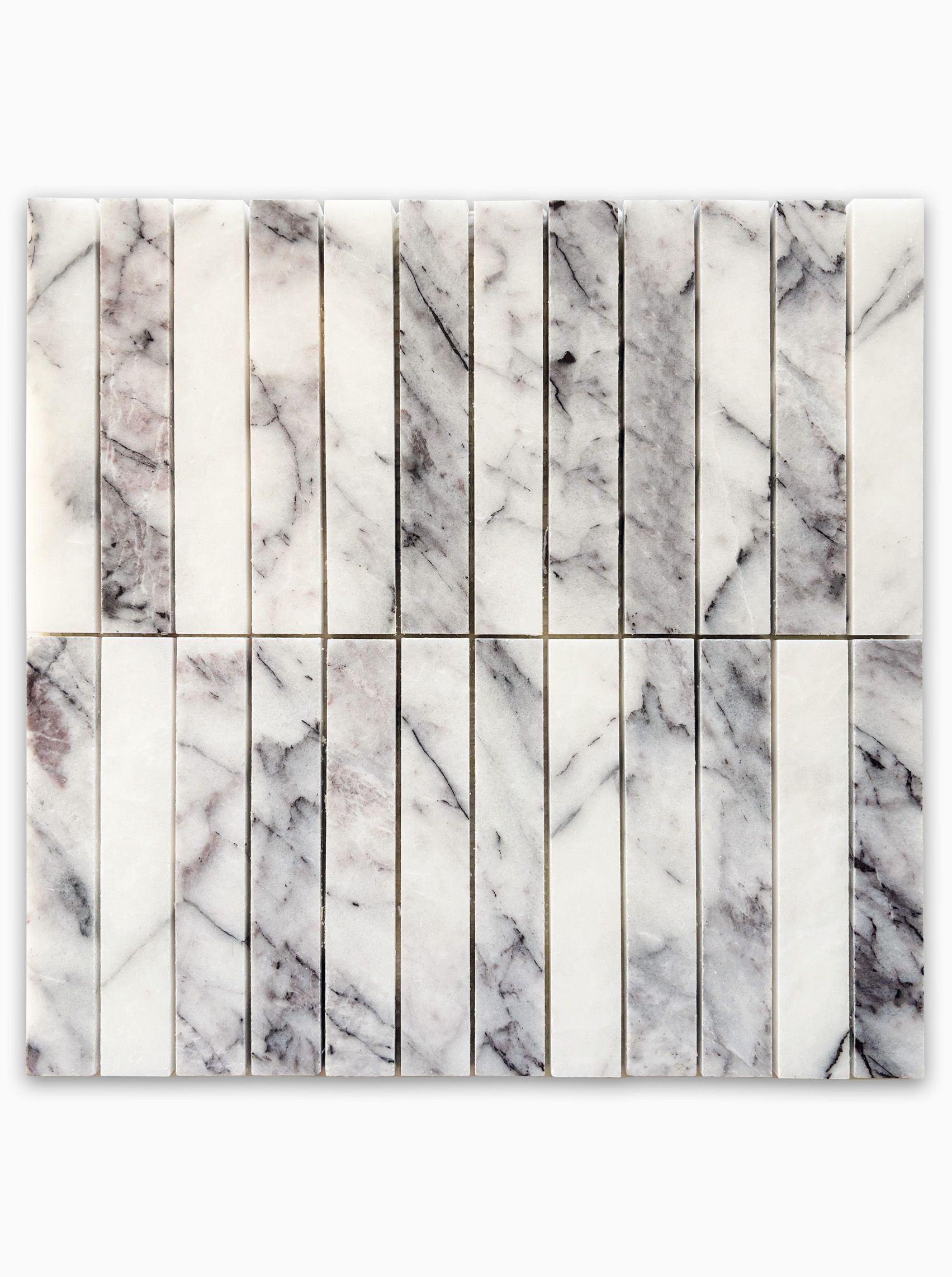 Winter Haven Large Kit Kat | Viola Marble Mosaic Wall & Floor Tile