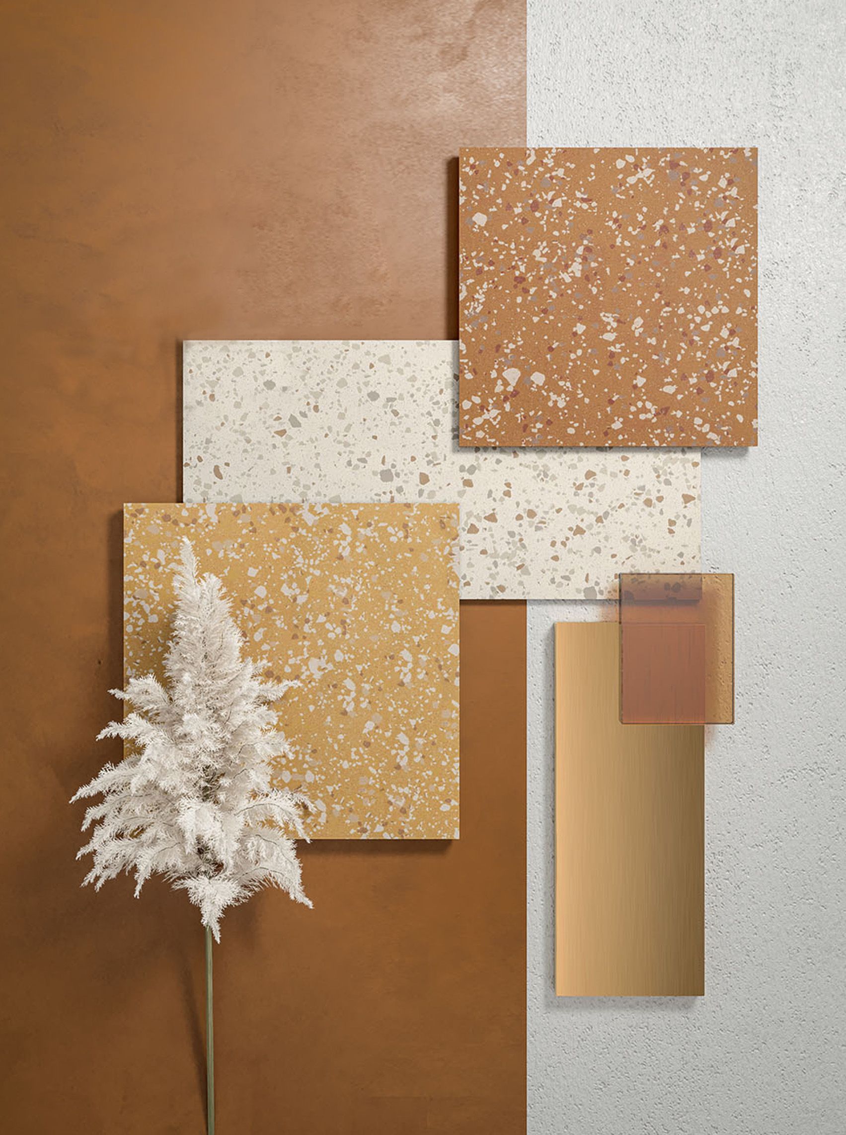 Cornucopia Sunflower 60x60cm | Terrazzo Effect Porcelain Tile