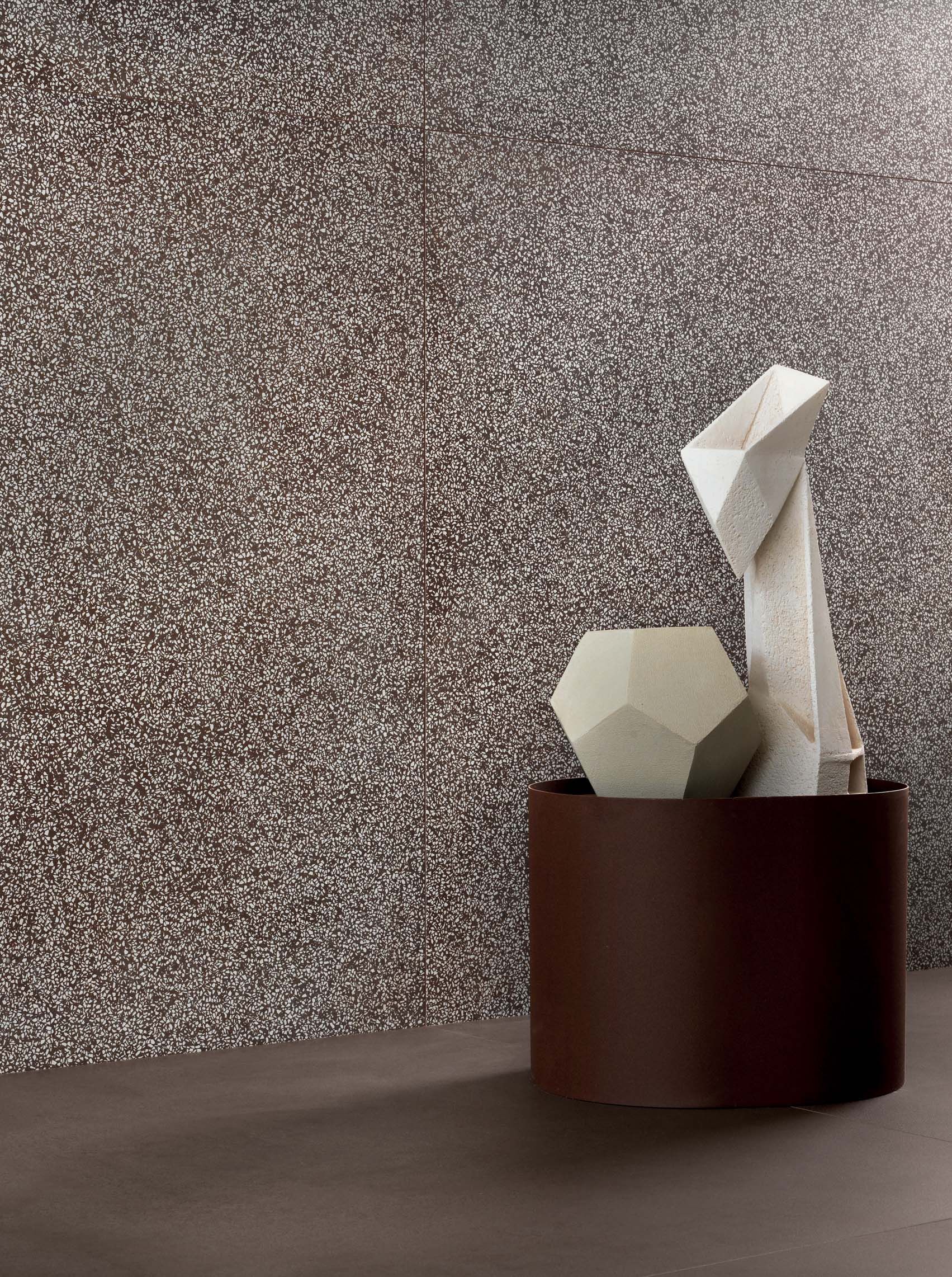 Diavoletti Moka 60x60cm | Brown Terrazzo Effect Porcelain Tile