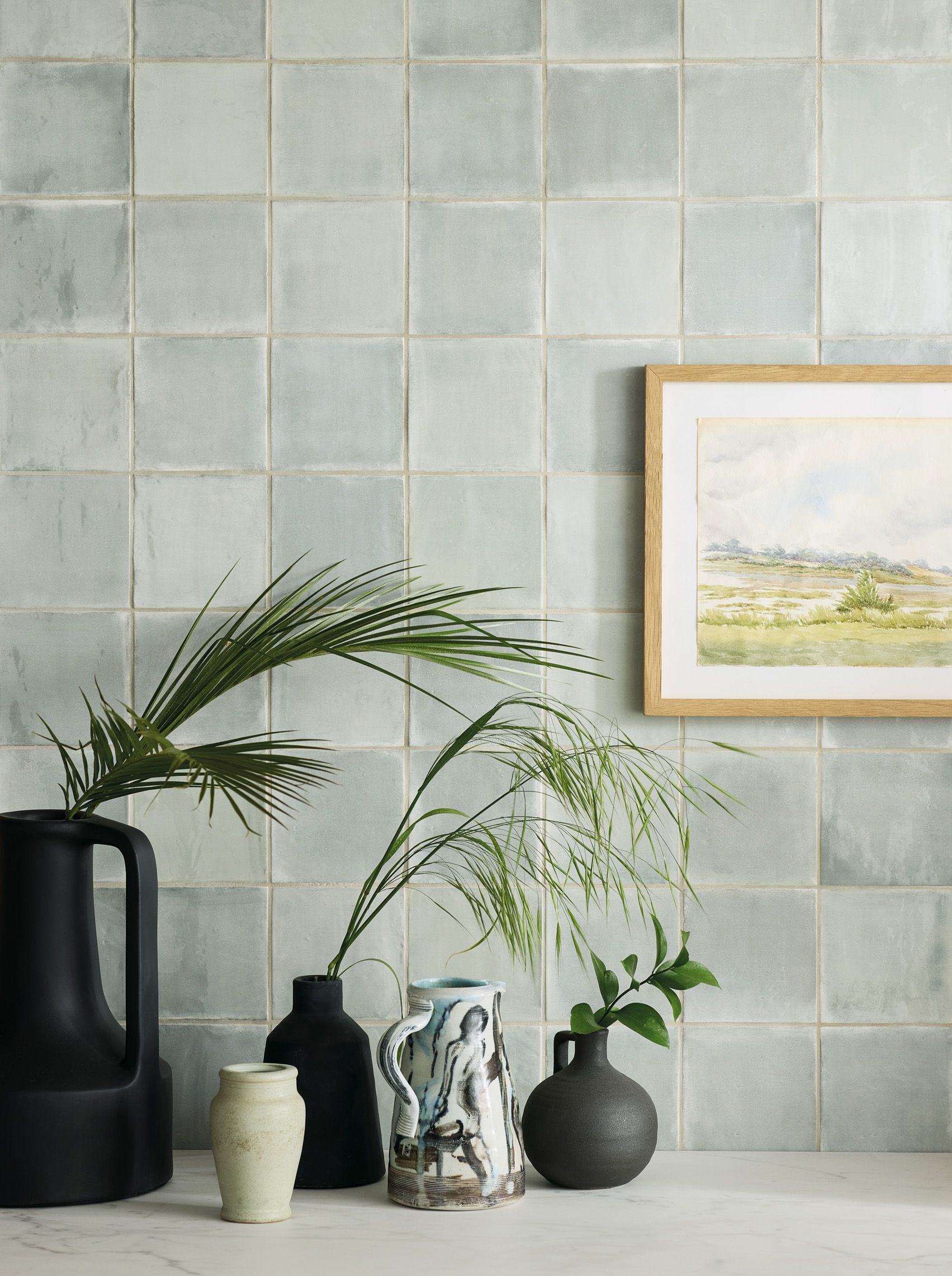 Fellini Oliva Gloss Square 12.5x12.5cm | Off White Zellige Style Wall Tile