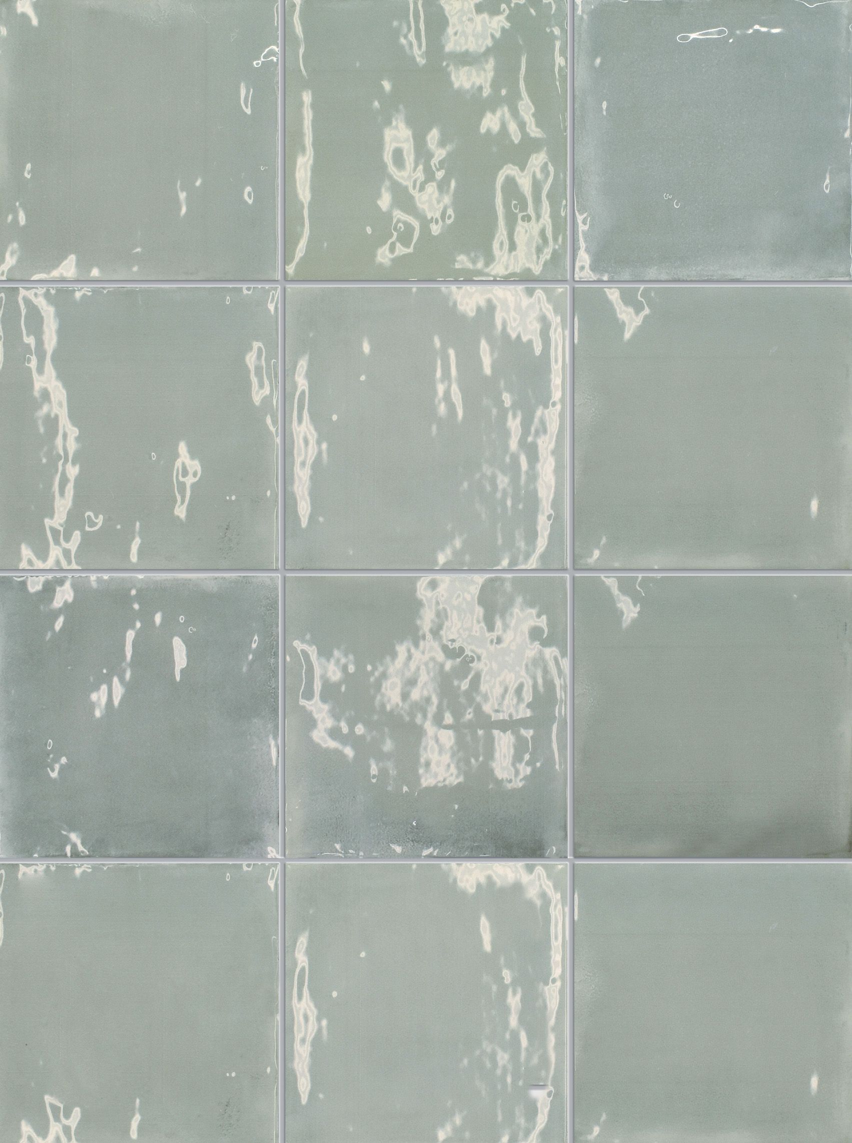 Fellini Oliva Gloss Square 12.5x12.5cm | Off White Zellige Style Wall Tile