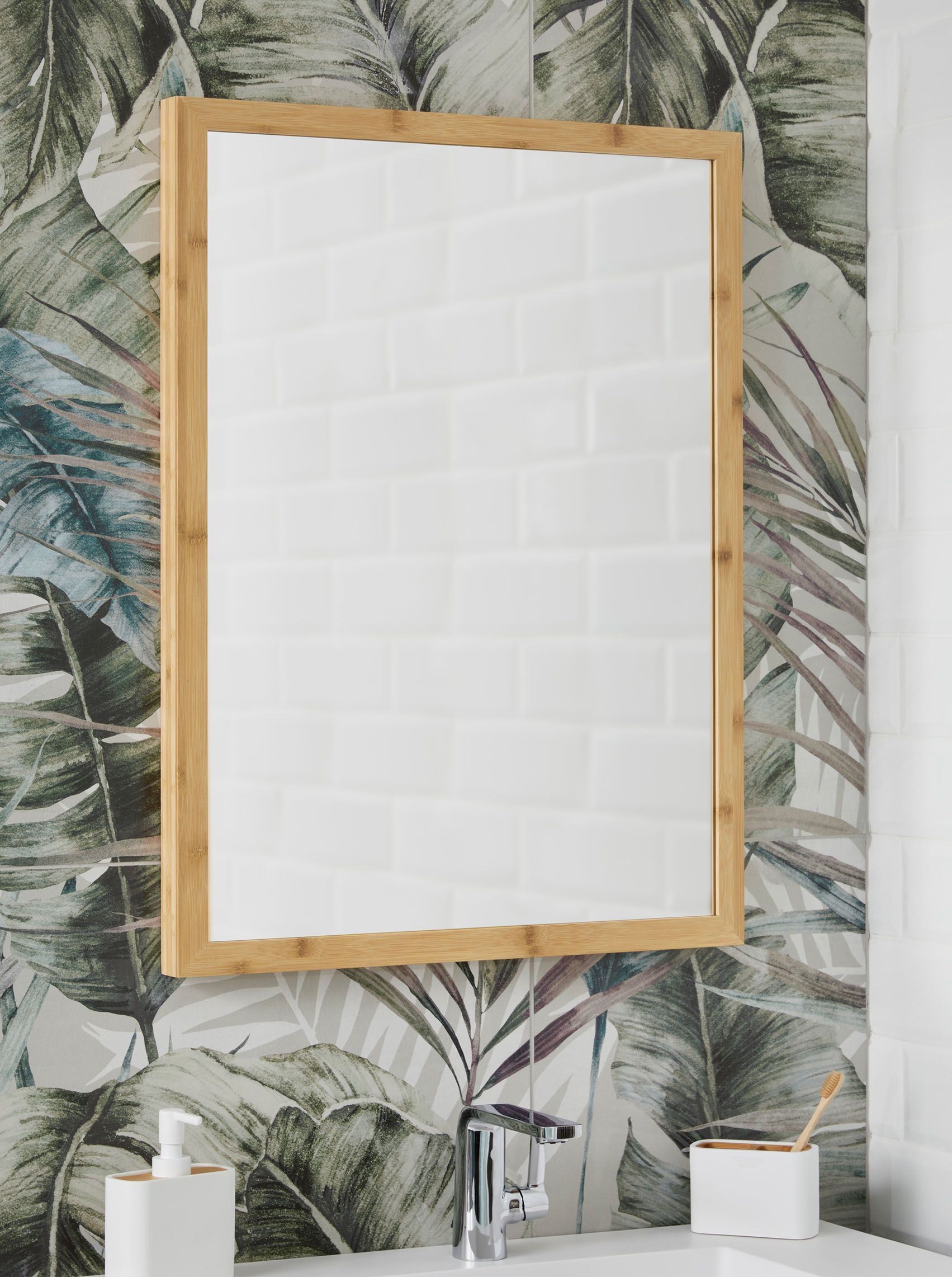 Hanoi Rectangular Mirror 60 x 80 - Bamboo