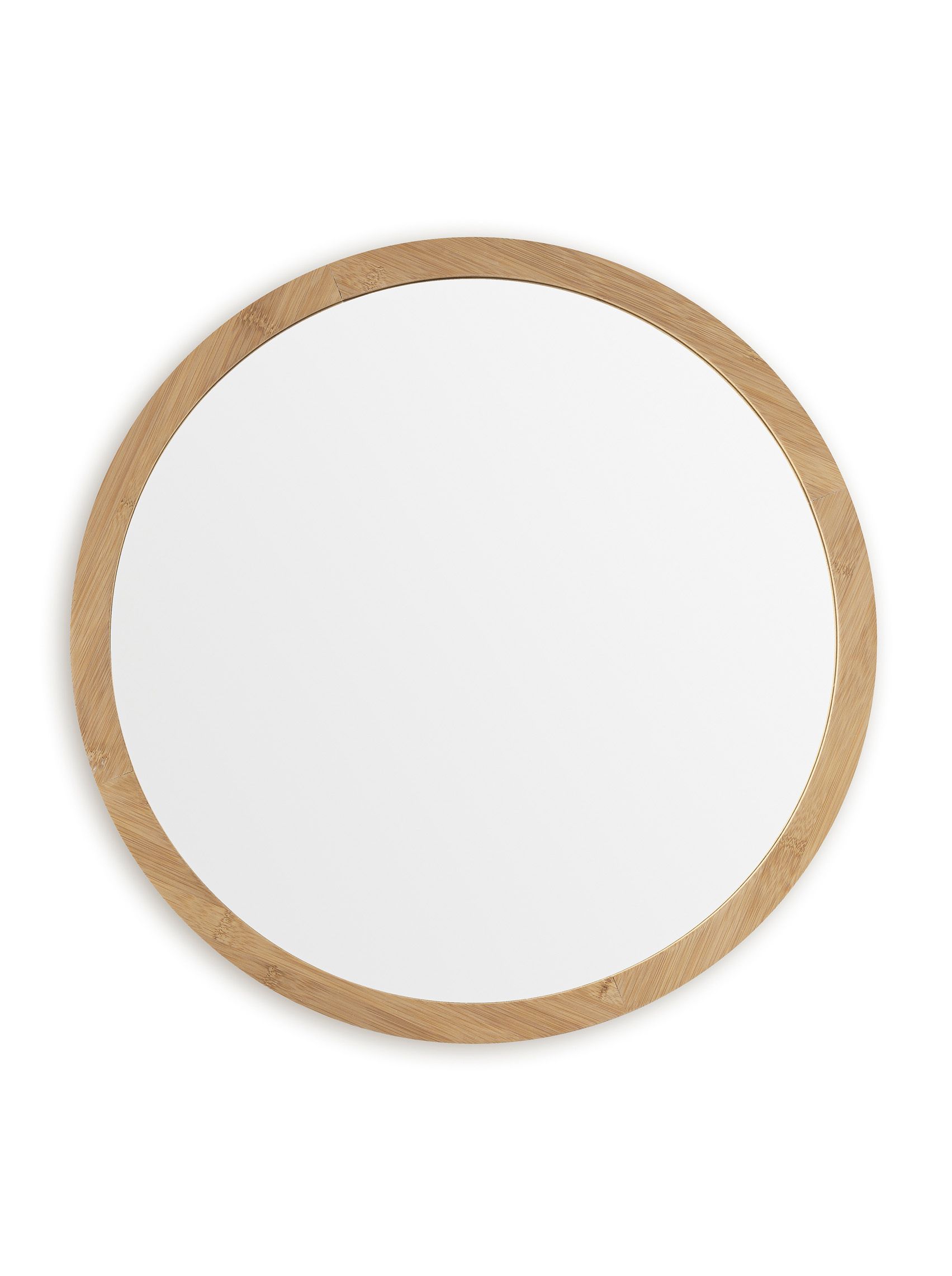 Hanoi Round Mirror 80 - Bamboo