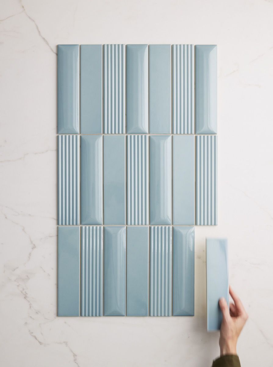 Corrugation Green Ripple | Glazed Fluted Wall Tile