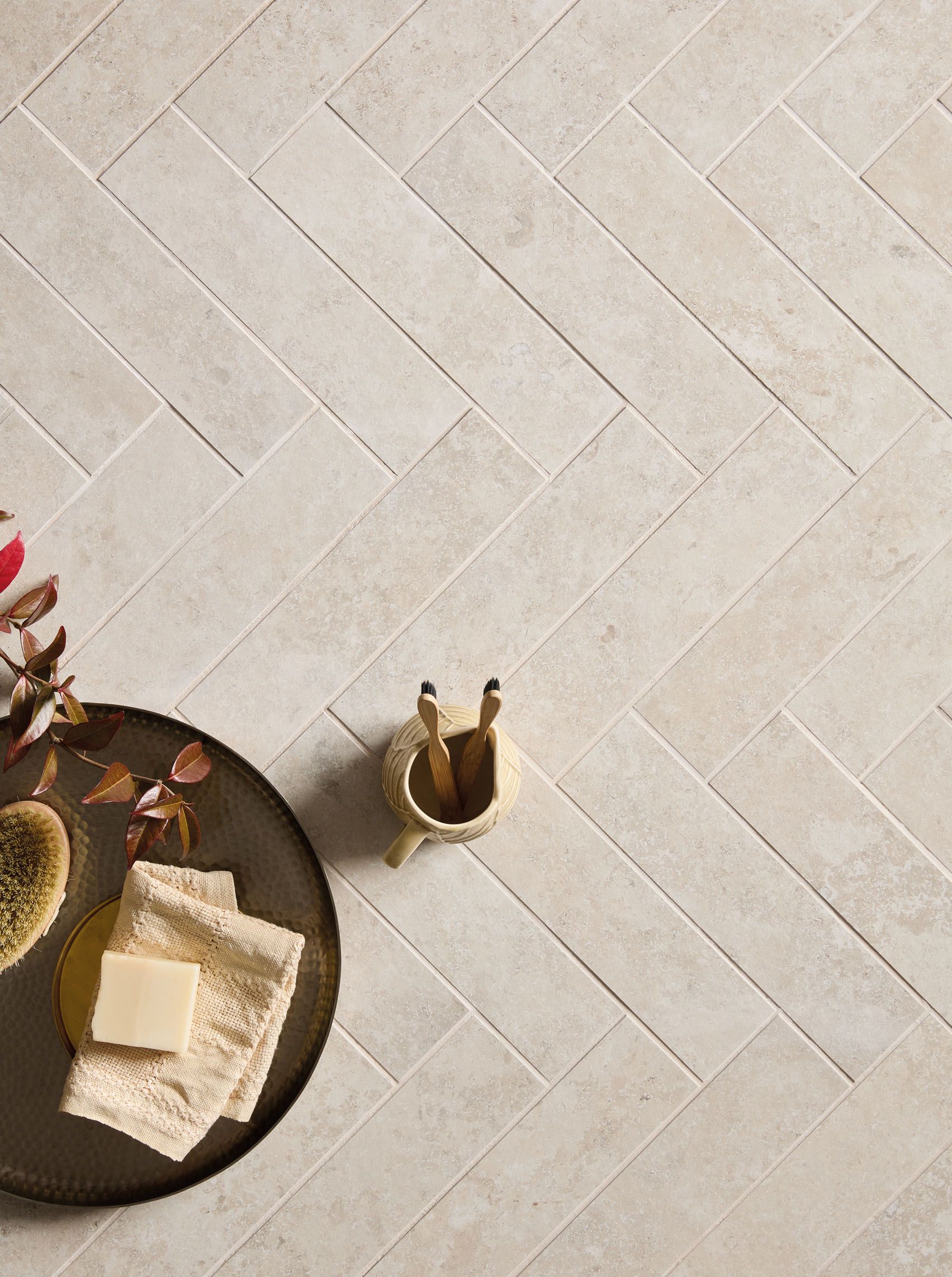 Dijon Porcelain Taupe 60x60cm | Stone Effect Porcelain Tile