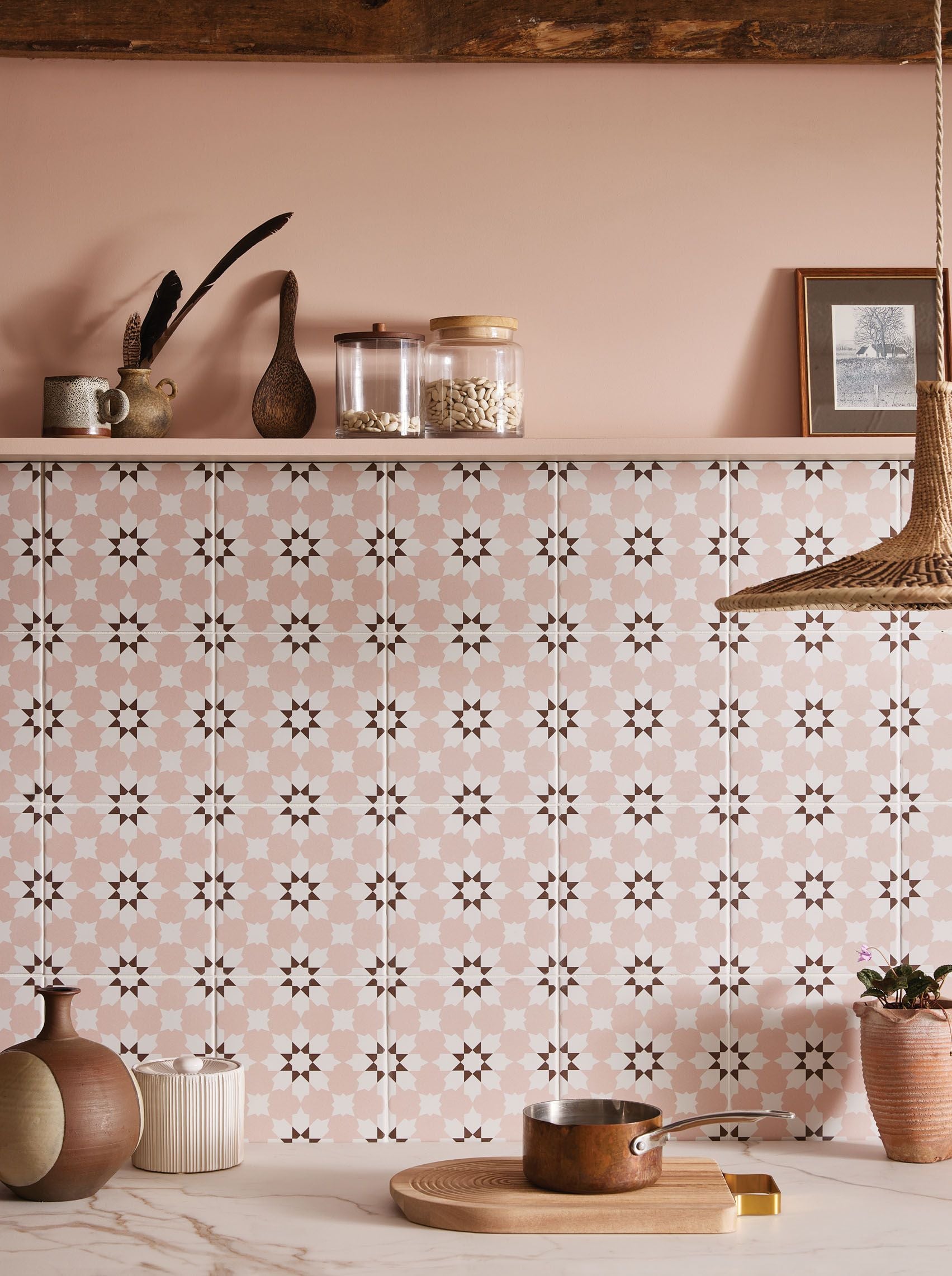Discotheque Heaven | Pink Patterned Porcelain Tile