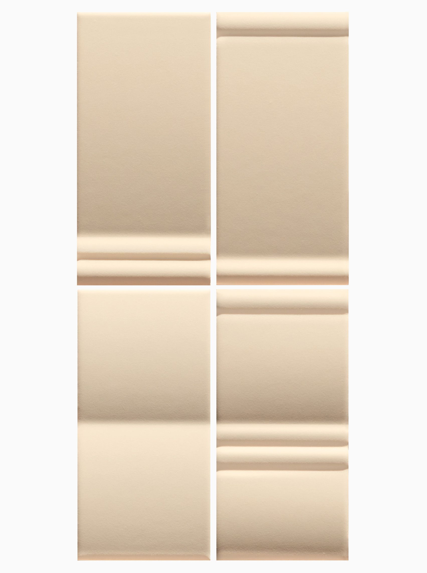 Konvex Toffee Gloss Mixed Décor | Terracotta Gloss Relief Mix Wall Tile