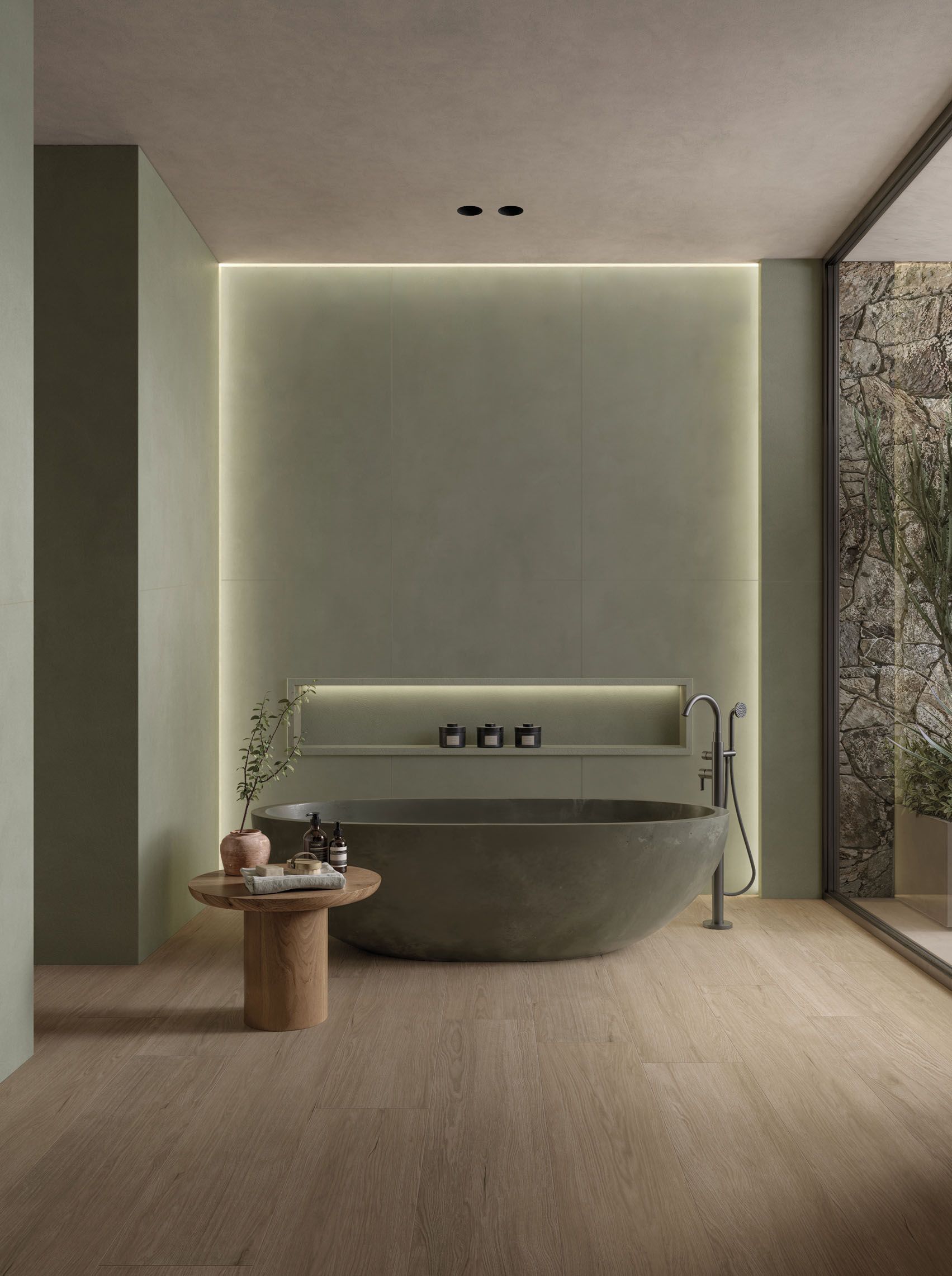 Porticato Cipria 60x120 - 6mm | Plaster Effect Porcelain Tile