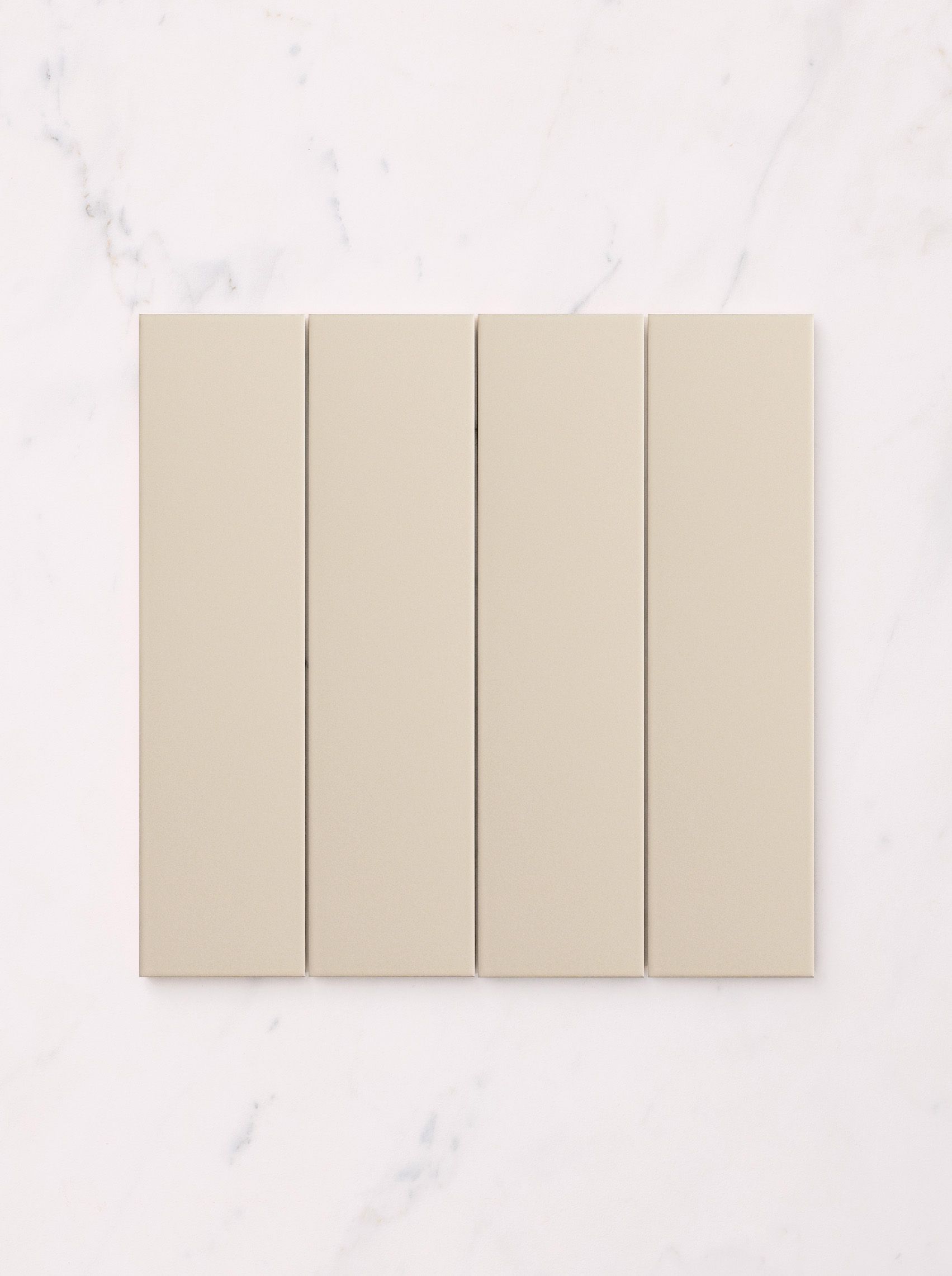 Sunset Strip Mondrian | White Glazed Brick Porcelain Tile