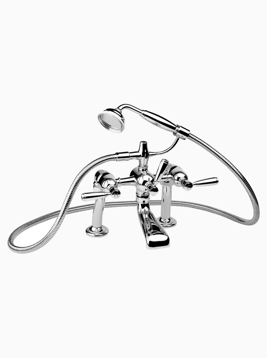 Brooklyn Medium Deck Mounted 3 Hole Basin Filler | Claybrook