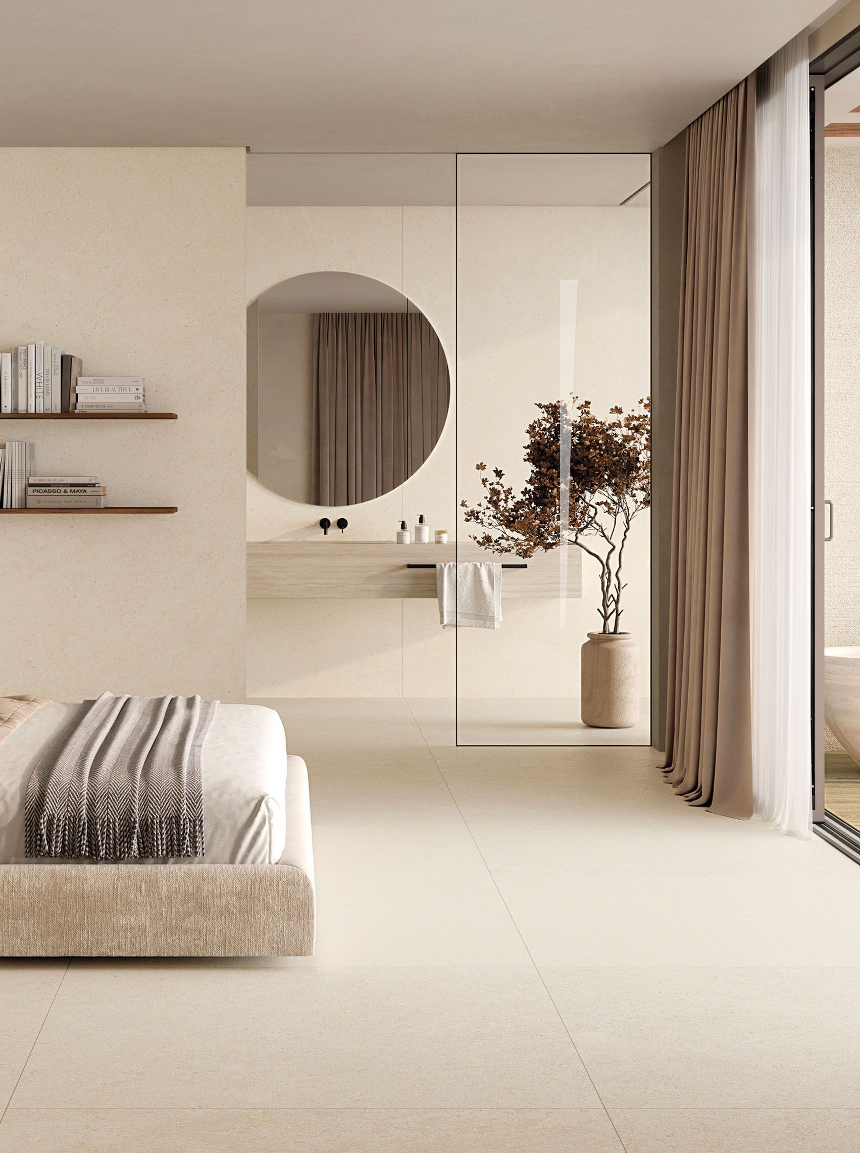 Touchstone Moonlight 60x60cm | Stone Effect Porcelain Tile